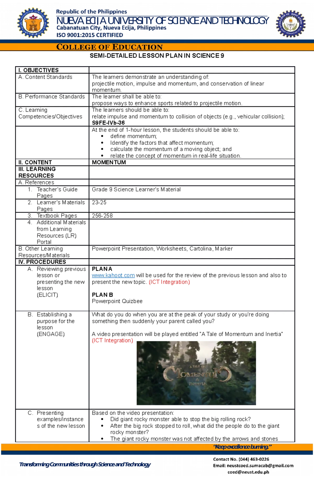 Fil 2 Grade 2 Lesson Plan: Pagsusuri ng Pandiwa at Kilos - Studocu
