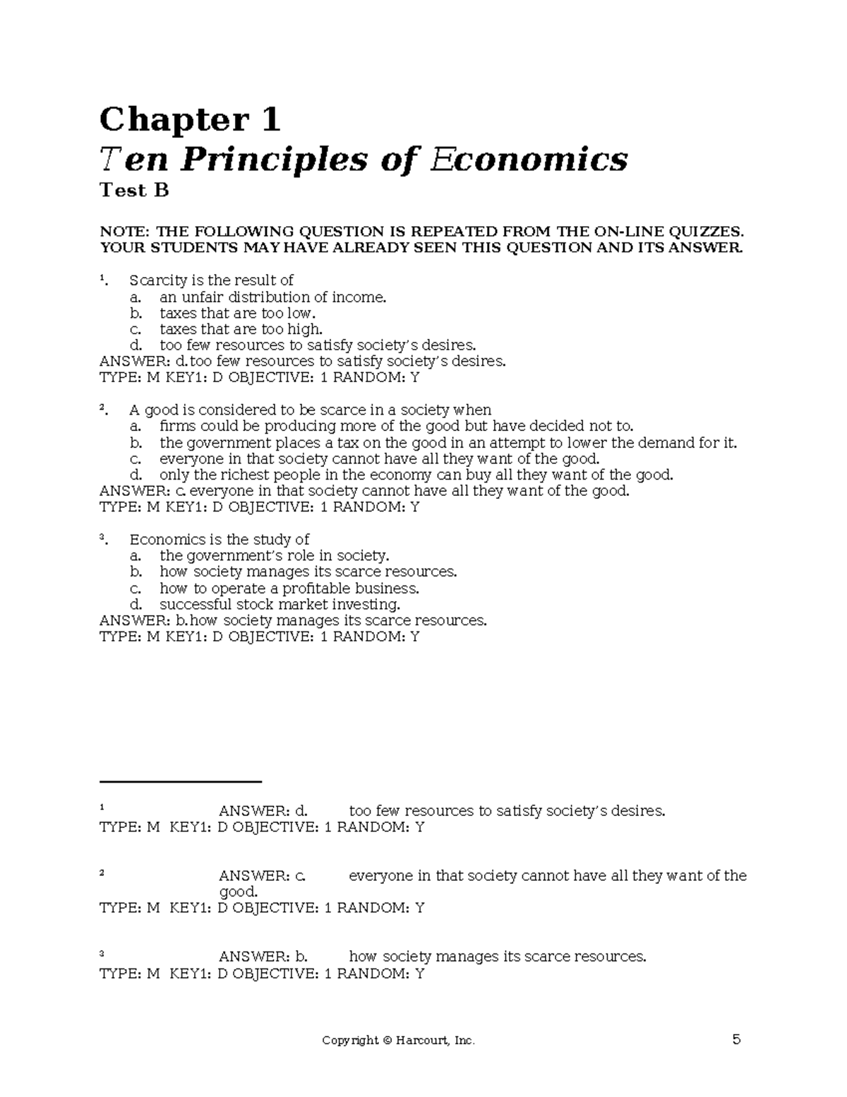 Chapter 1: Ten Principles of Economics Test B - Studocu