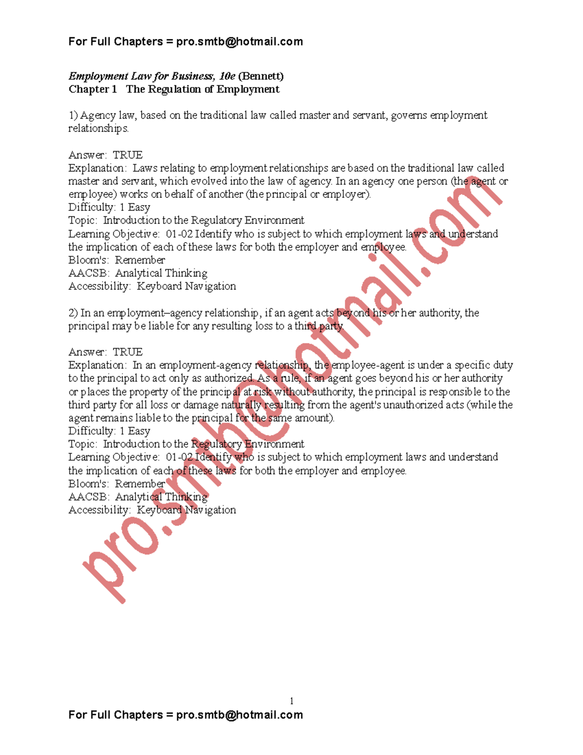 Chapter 1: Employment Law Insights - Regulation Impacts & Liabilities ...