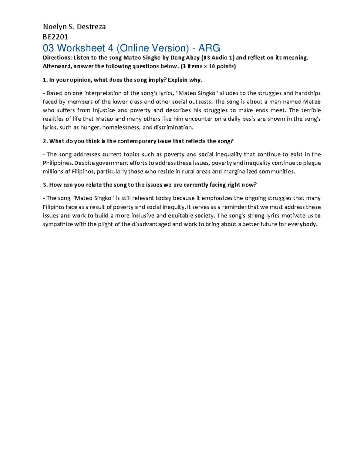 02 Worksheet 2 - Exploring My Pop Culture Experience - Studocu