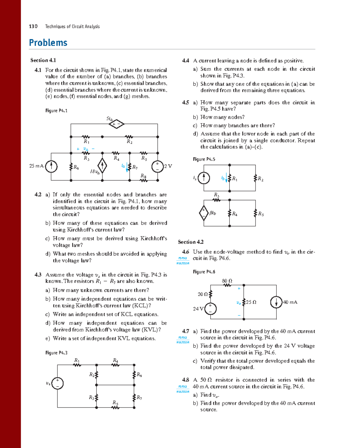 Circuit Analysis Techniques: CH4 Problems and Solutions - Studocu