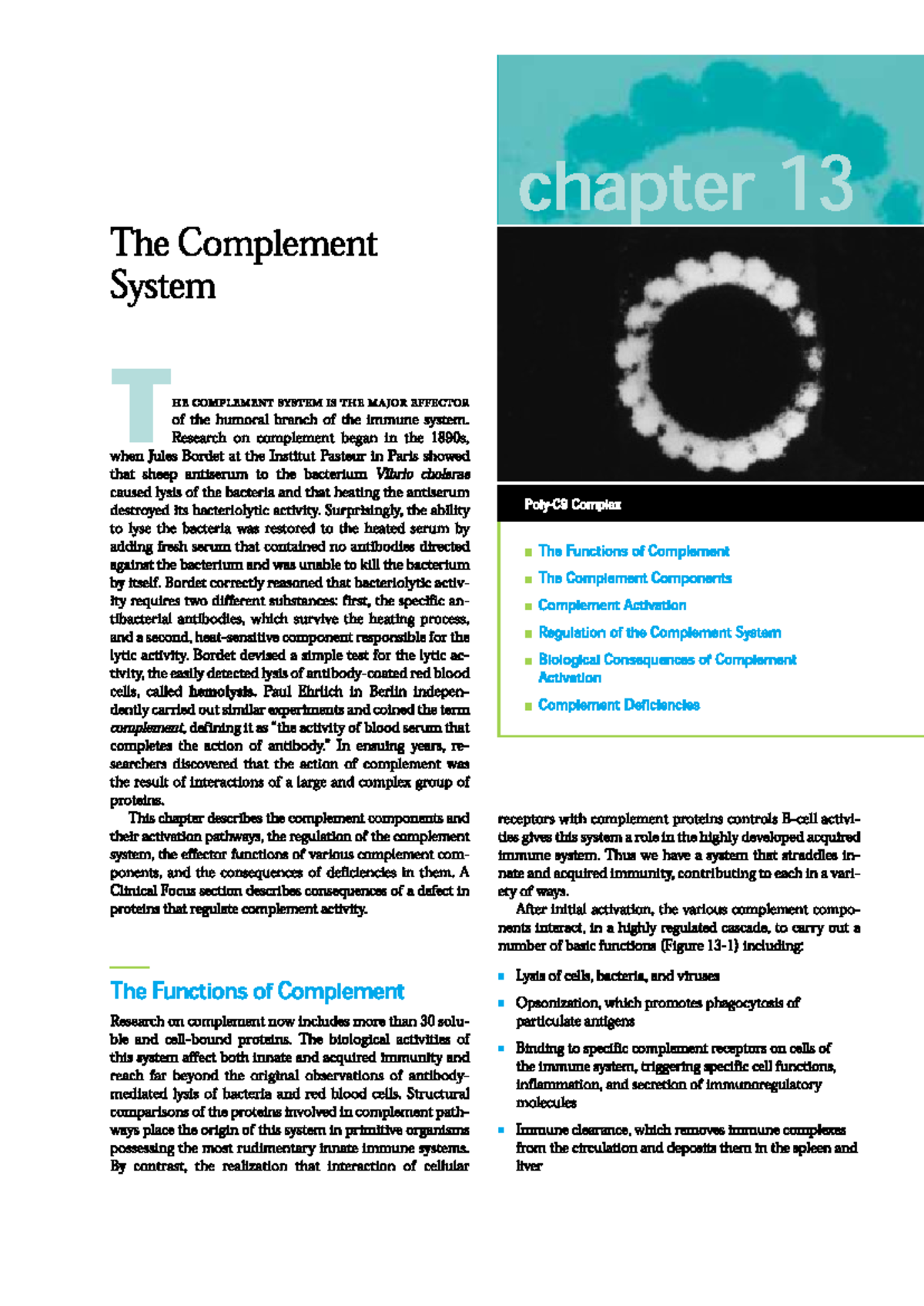Chapter 13: The Complement System in Immunology - Studocu