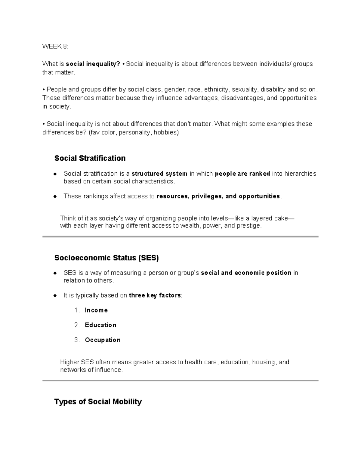 SOC 1027B Final Exam Notes: Understanding Social Inequality and Race ...
