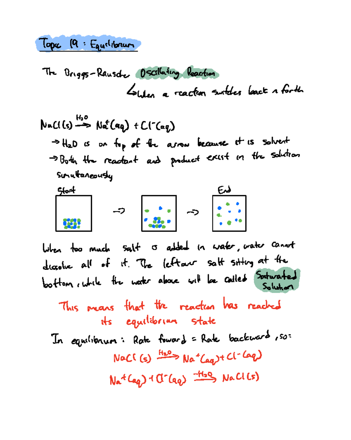 Topic 19 - ####### Topic 19 Equilibrium The Briggs Rauscher Oscillating ...