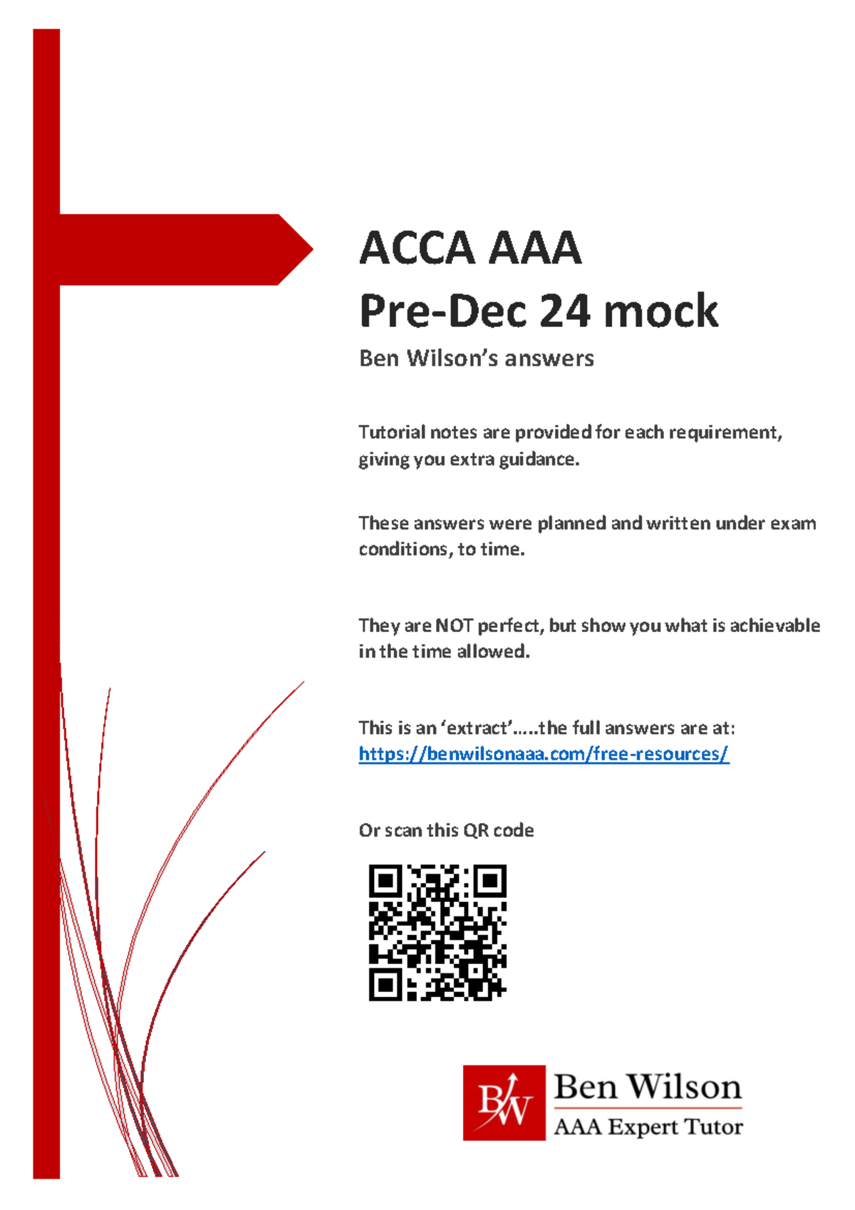 ACCA 24 Mock Exam Answers: Audit Planning & Risk Evaluation Insights ...