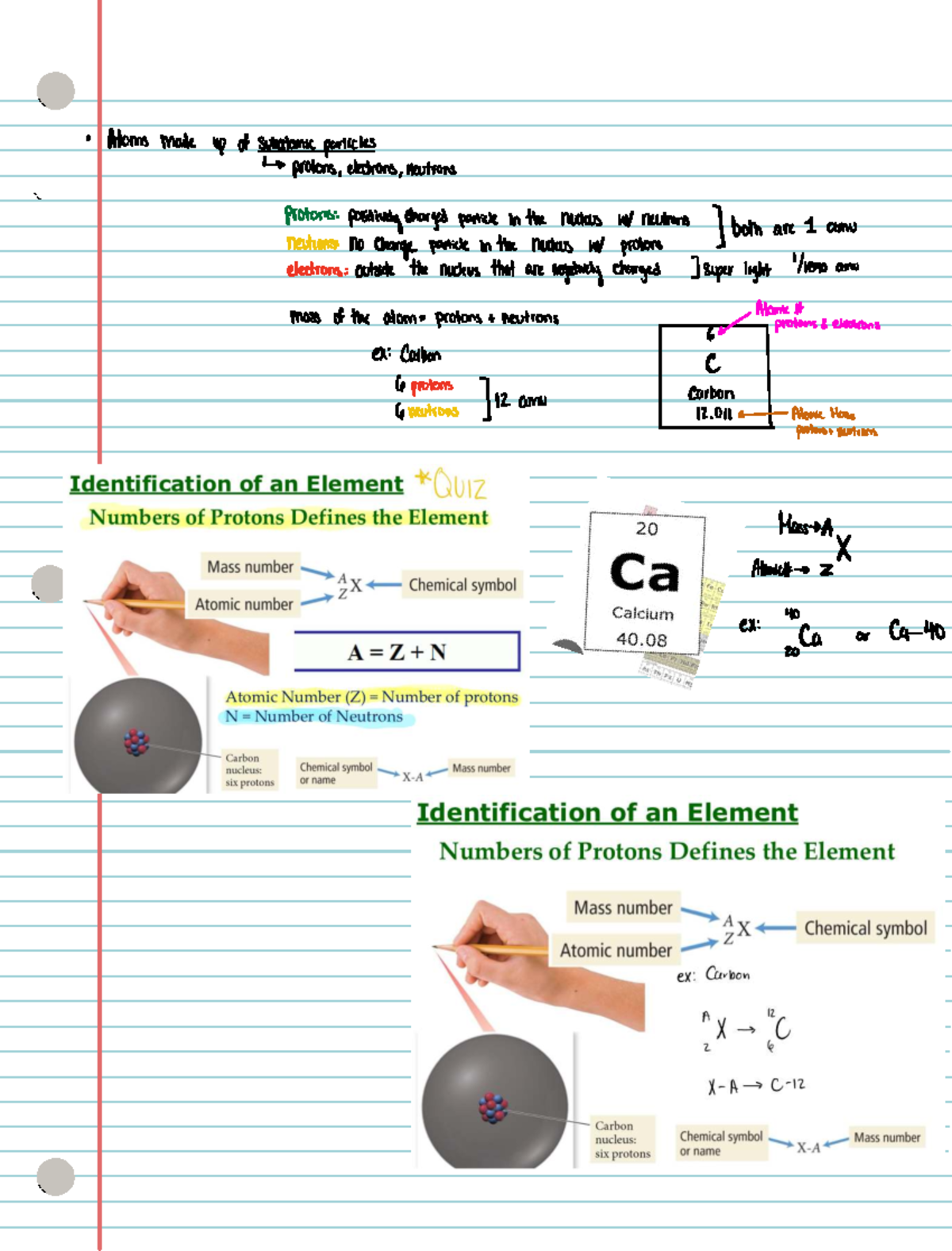 Atoms and Subatomic Particles: Identification of Elements QUIZ - Studocu