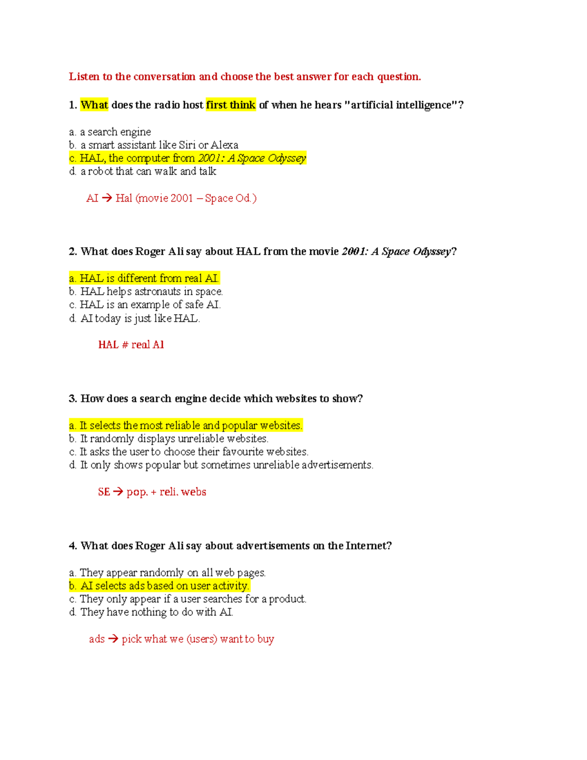 Session 2-MC - Thực hành tiếng B1: AI and Human Intelligence Insights ...