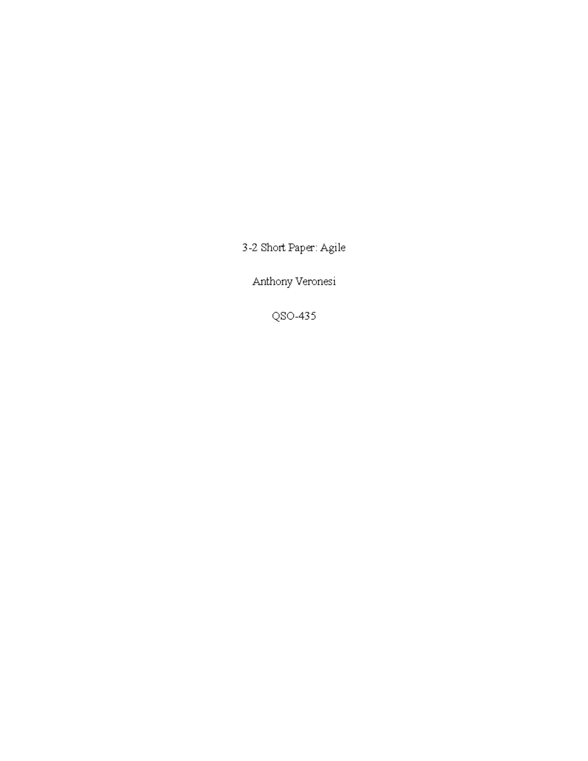 3 2 Short Paper Agile - 2-2 Journal: Scrum Overview - 3-2 Short Paper ...