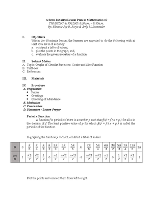 Kites and Trapezoid - grade 9 - DETAILED LESSON PLAN in MATHEMATICS 9 ...