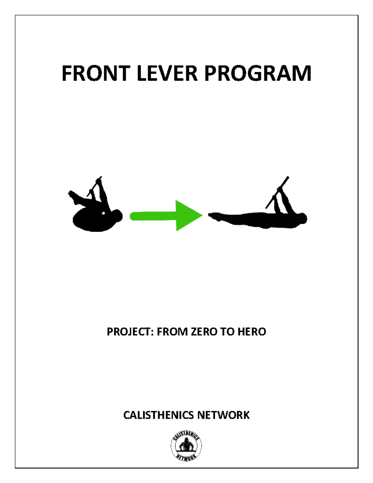 FRONT LEVER PROGRAM: LEVEL 2 TO 6 WORKOUT GUIDE (VIDEO) - Studocu