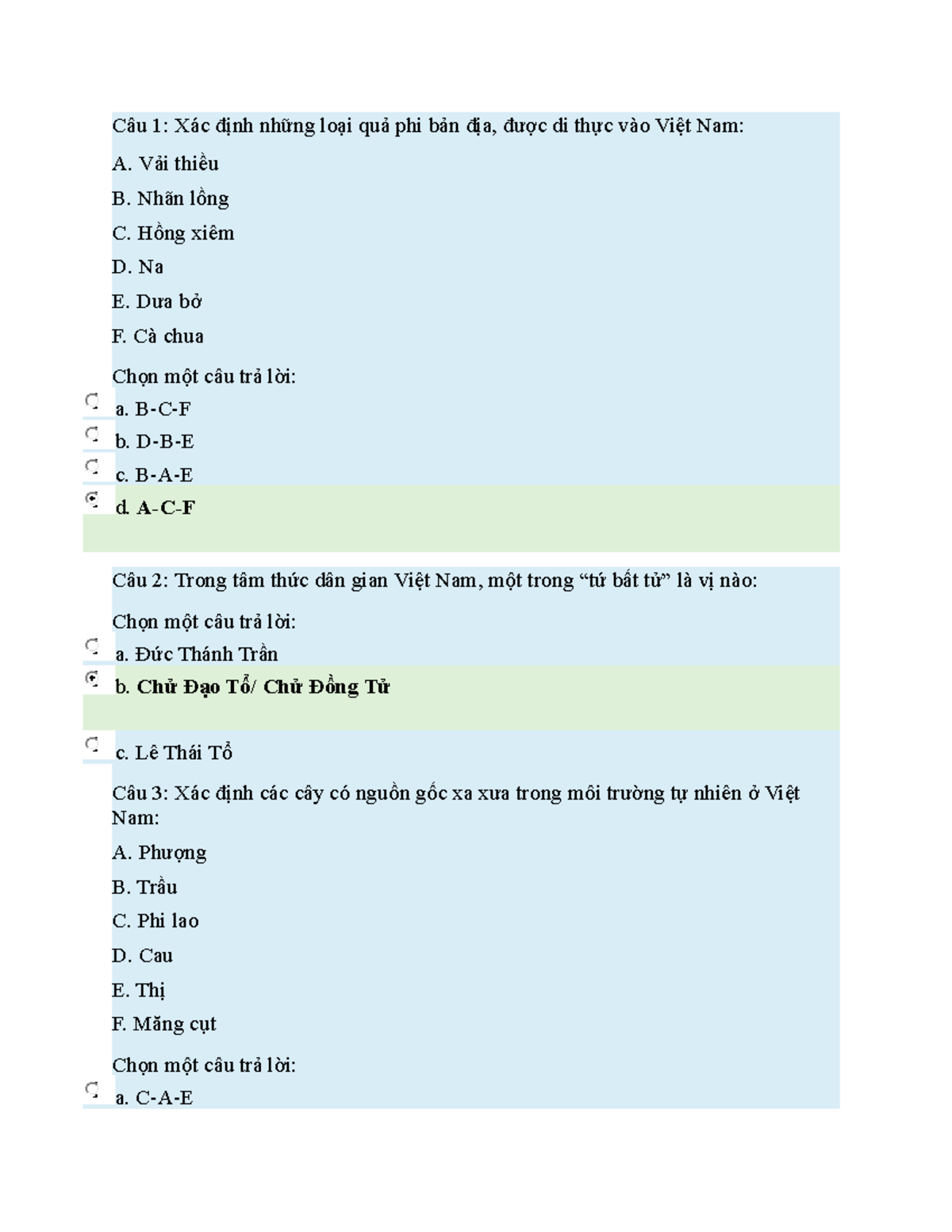 [123doc] - tong-hop-cau-hoi-trac-nghiem-mon-co-so-van-hoa-viet-nam-dh-mo-ha-noi - Câu 1: Xác ...