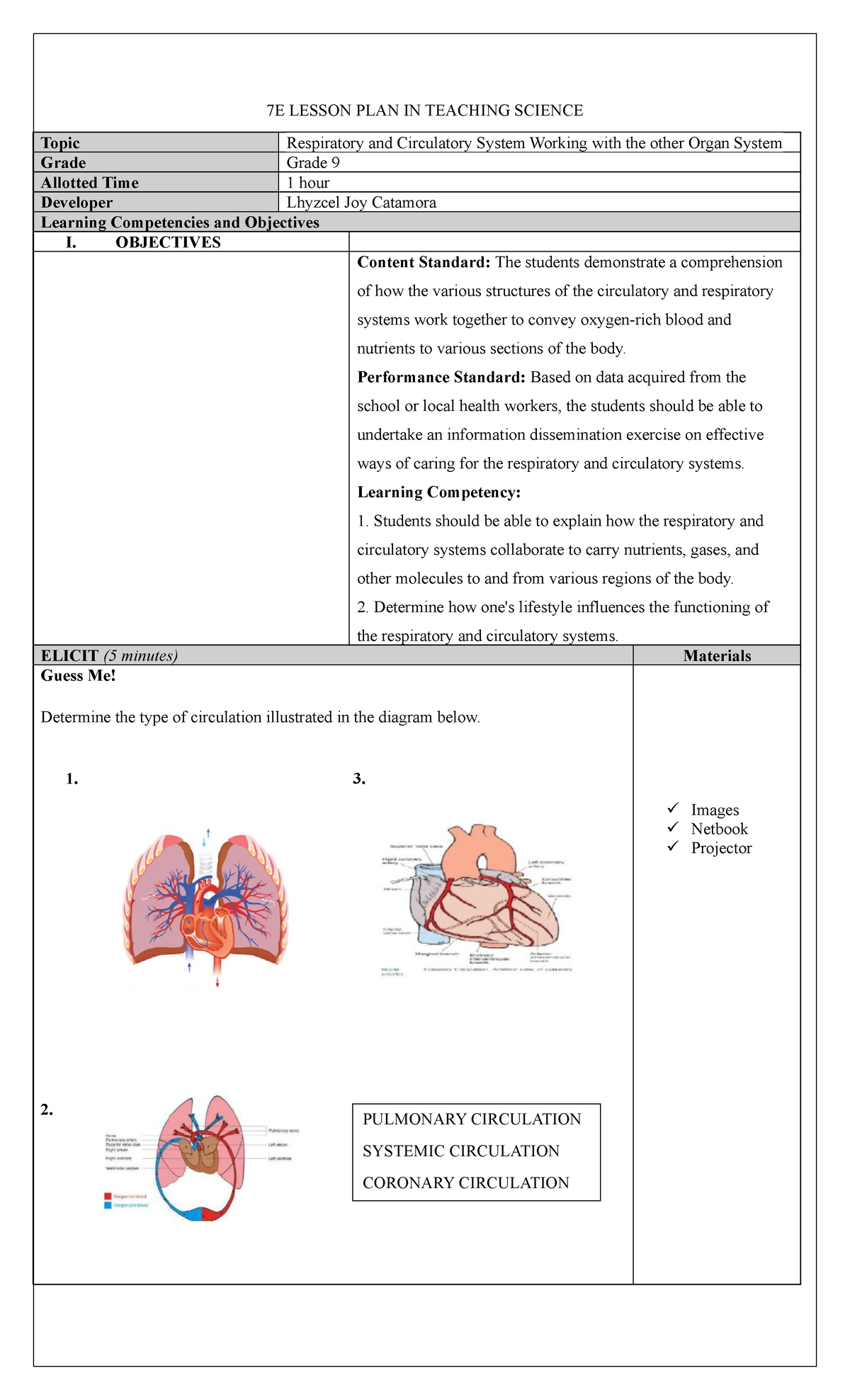 7E Lesson Plan in Teacing Science - 7E LESSON PLAN IN TEACHING SCIENCE ...