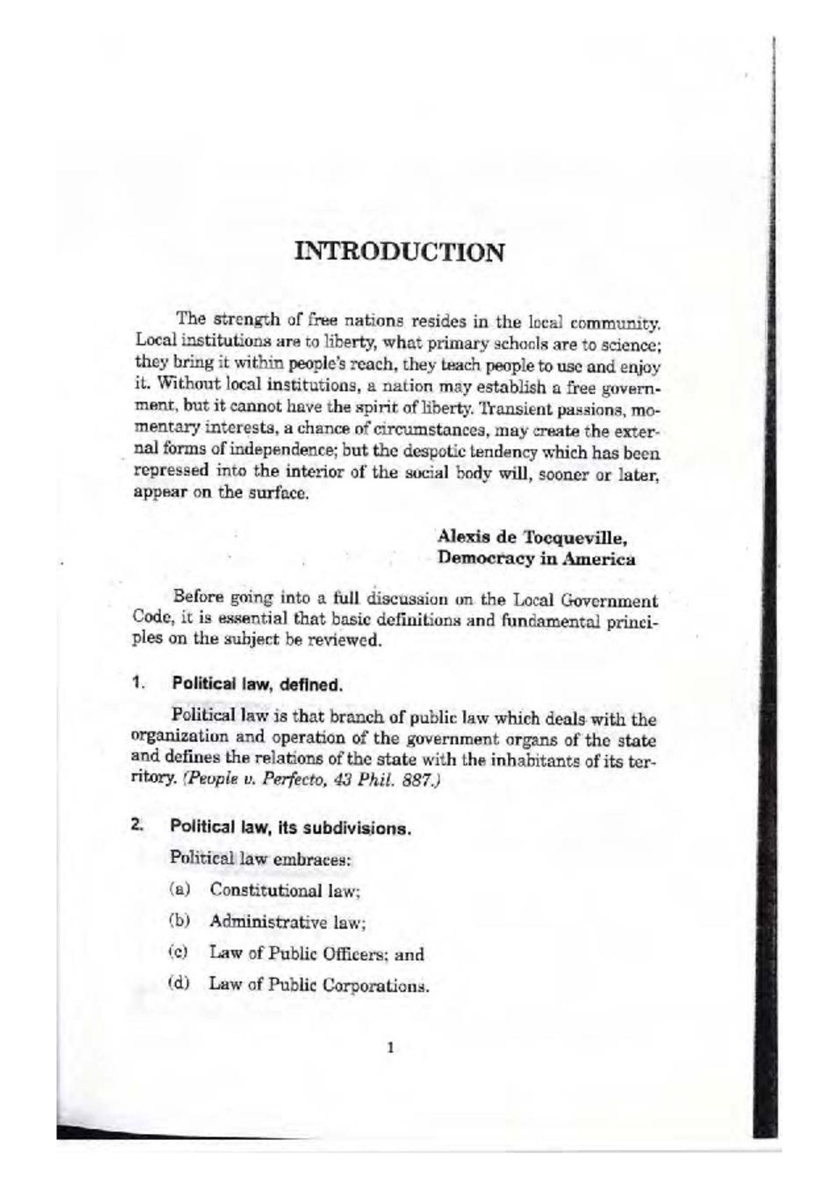 LGC 1991: Introduction to Local Government Code and Political Law - Studocu