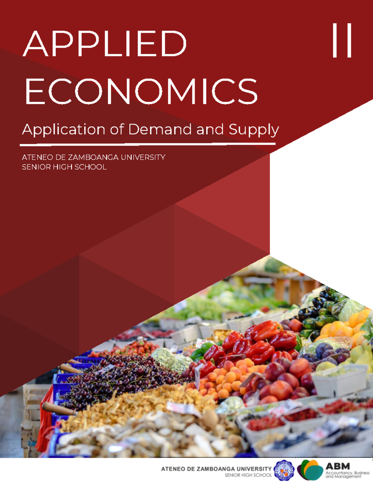 Applied Economics Module 2: Demand and Supply Principles - Studocu