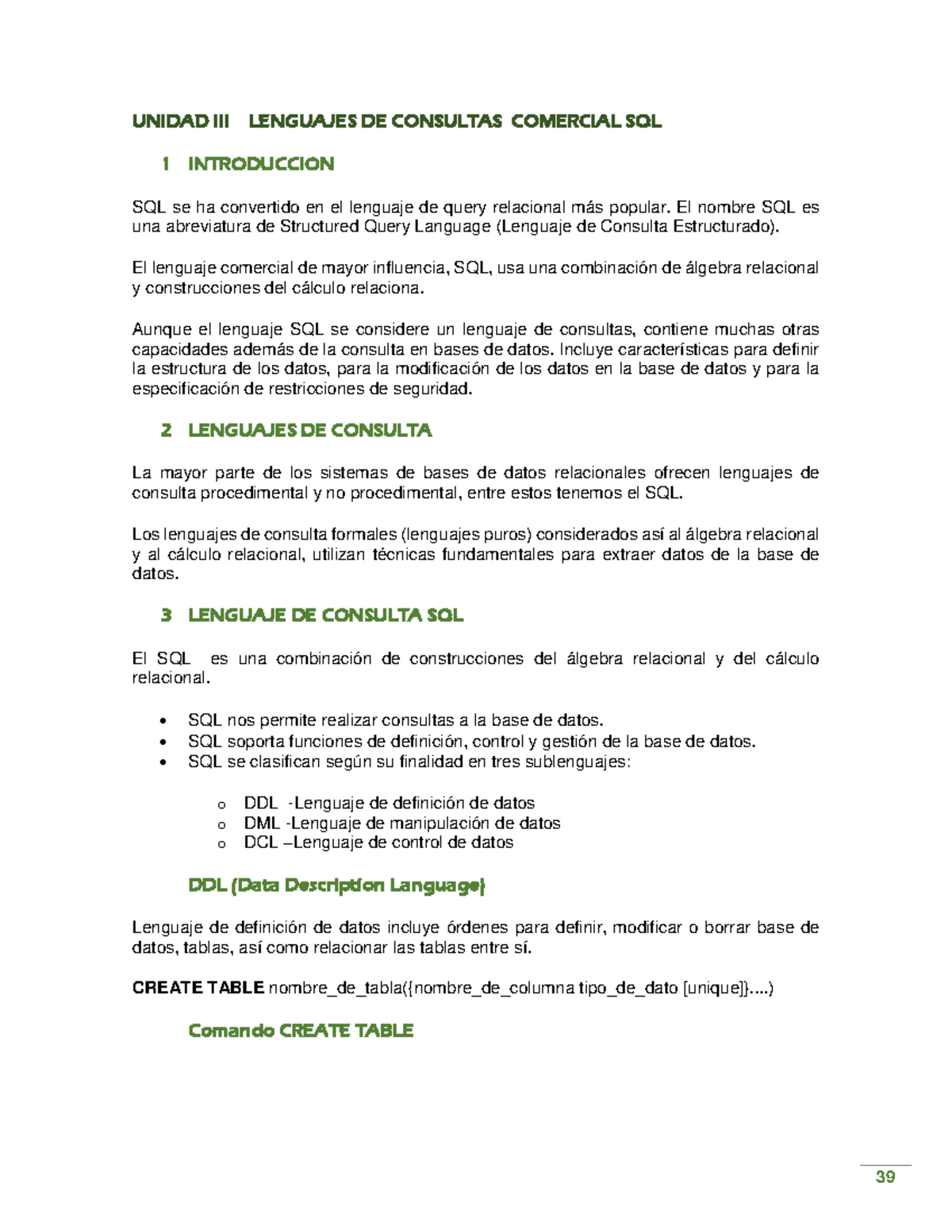 Consultas - Nota: 6 CASO PRACTICO - UNIDAD III LENGUAJES DE CONSULTAS ...
