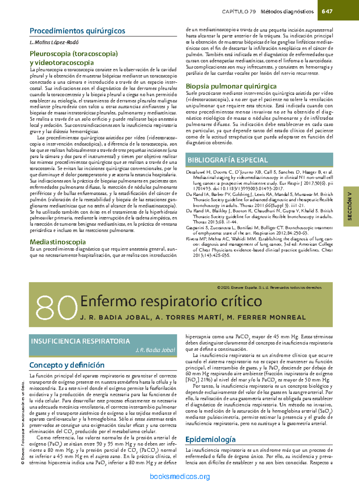CAPÍTULO 79: Métodos Diagnósticos en Pleuroscopia y Videotoracoscopia ...