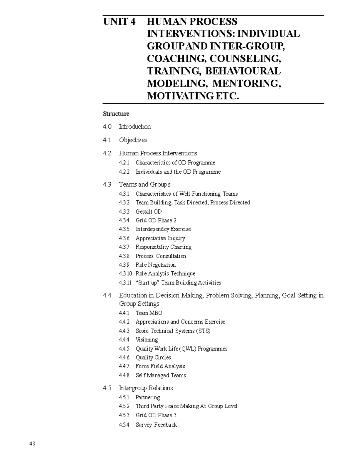 Unit 4: Human Process Interventions - HR Notes (Anna University 2021 ...