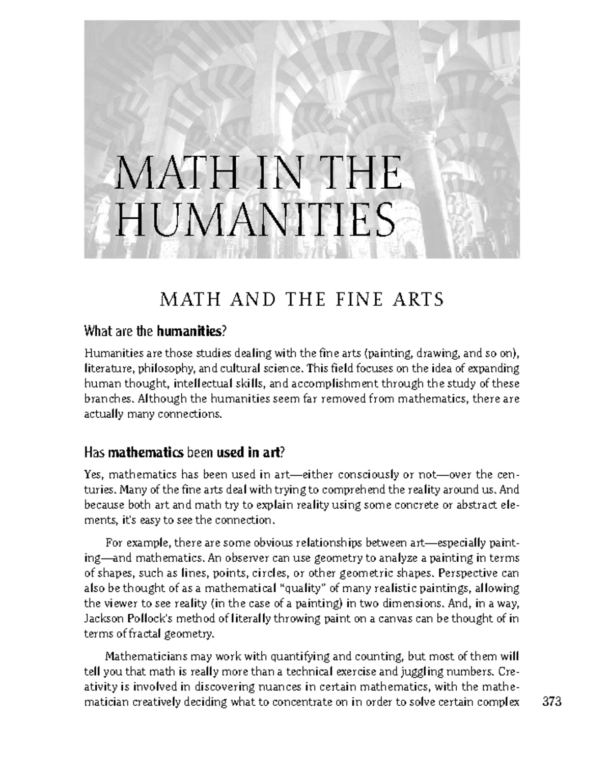 MATH 16 - Final Exam Study Notes on Math and the Humanities - Studocu