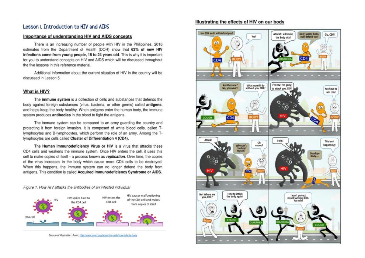 HIV-lesson-1 - This talks about the stages of HIV - Illustrating the ...