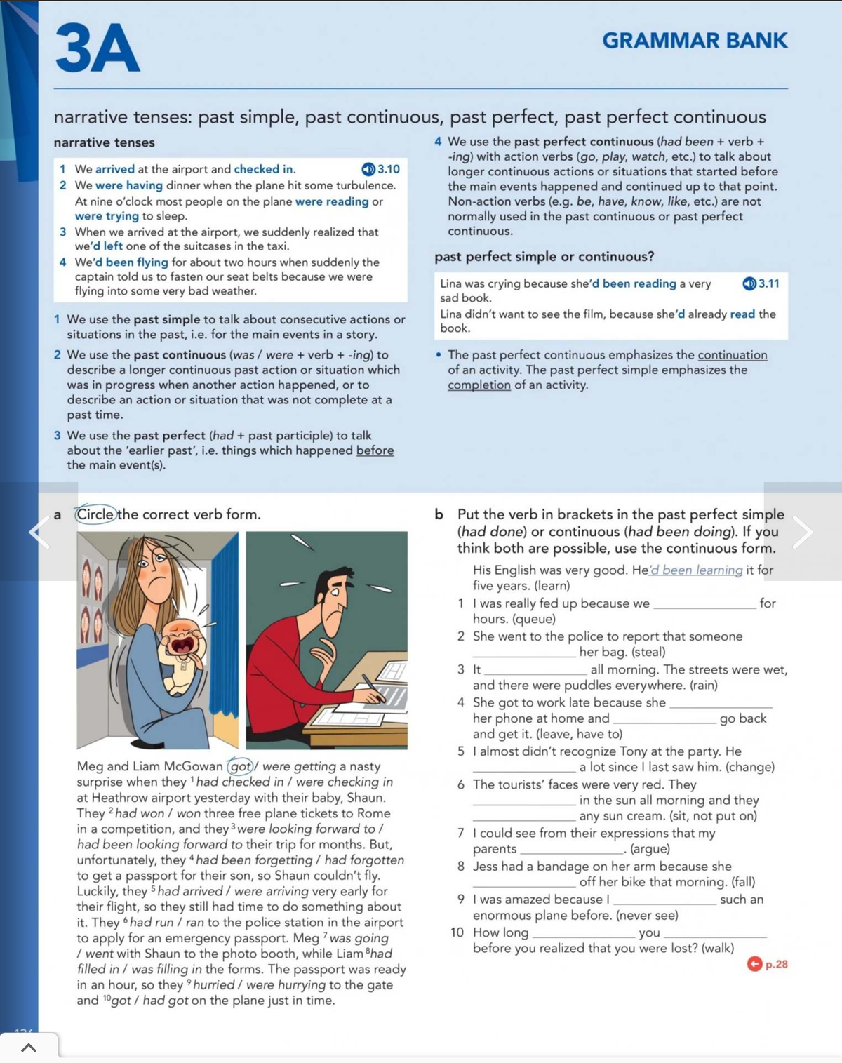 English File 4th Ed. Upper Int. Grammar Bank: Narrative Tenses - Studocu
