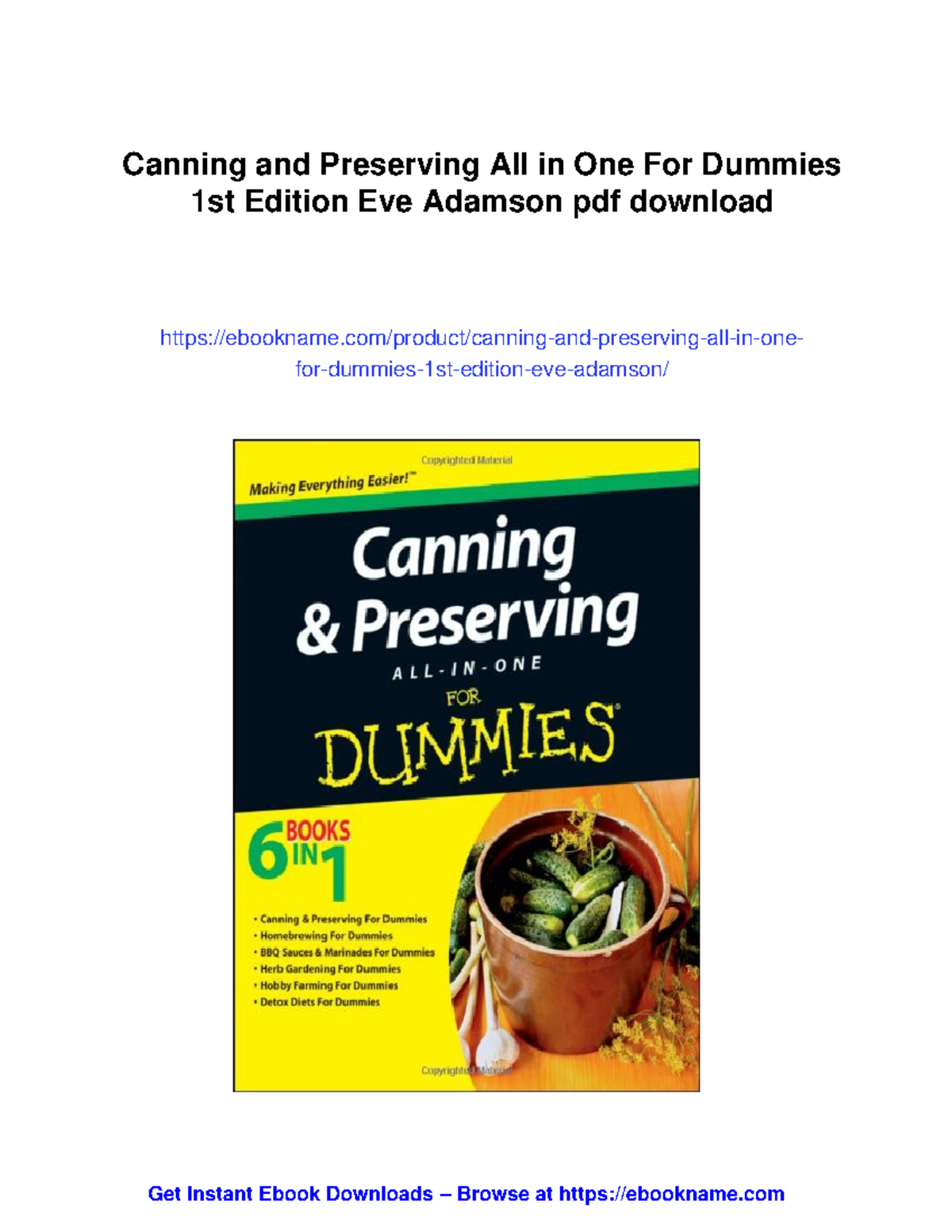 Canning and Preserving Techniques: A Comprehensive Guide for Dummies ...