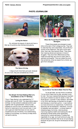 Lesson 4 Writing the News Story - pw Intended Learning Outcomes: At the ...