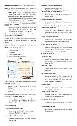 Perdev 2 - this is all about violence - SOCSCI 2 PEACE AND DEVELOPMENT ...