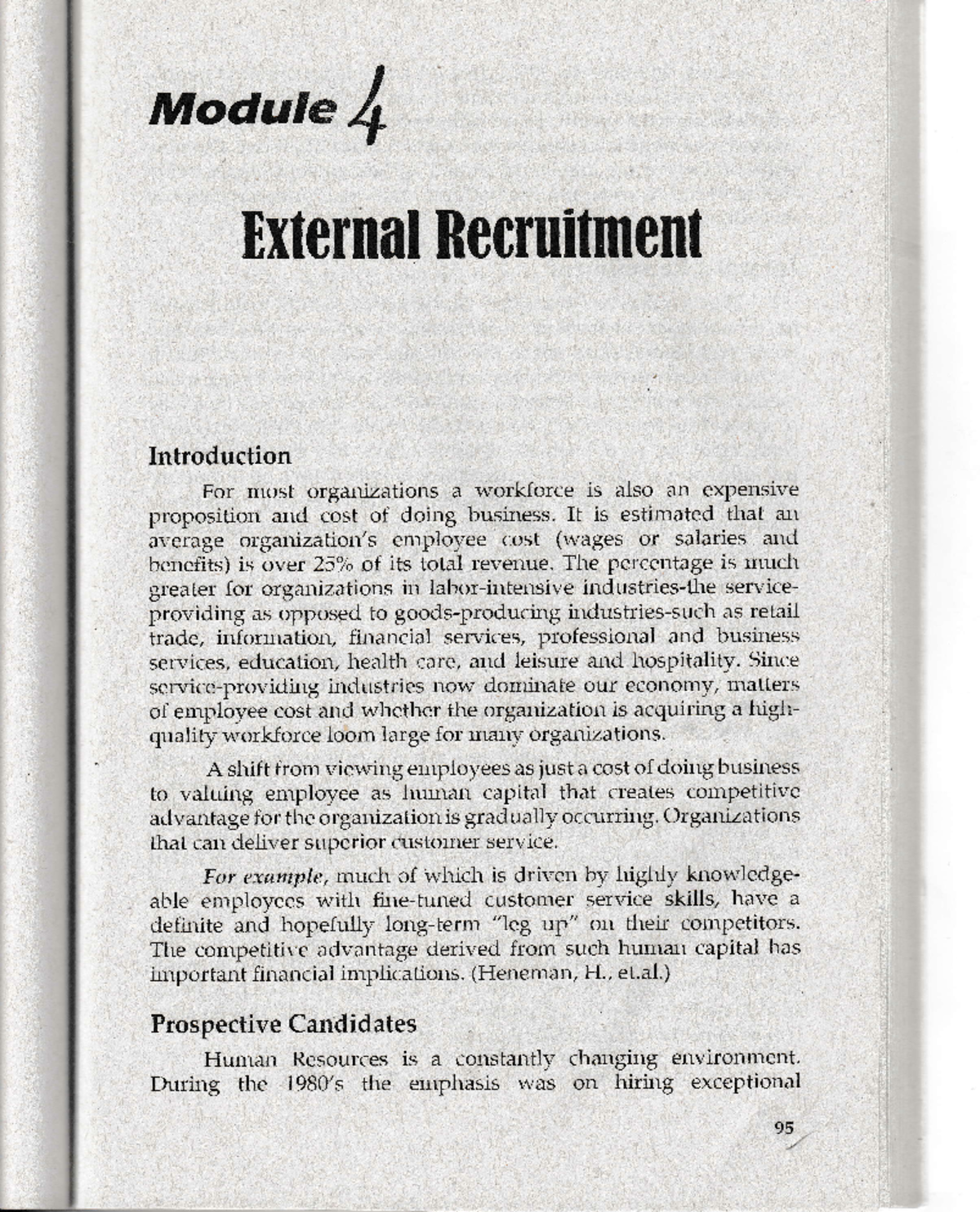 Module 5 - Notes on External and Internal Recruitment Strategies - Studocu