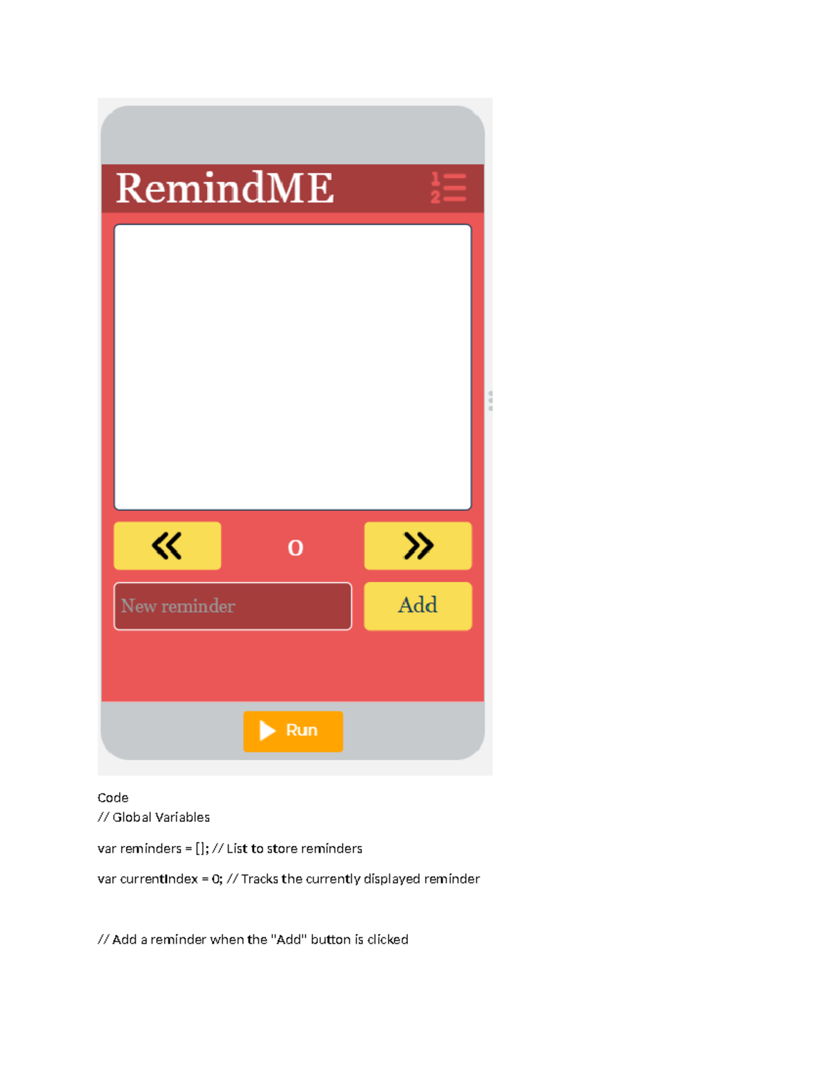 CS101: Reminder App Development - Code Implementation Guide - Studocu