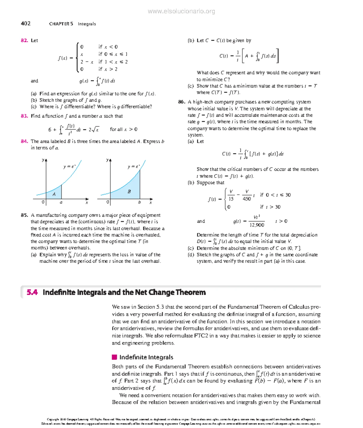 Mathh CH5-2 - math work - 378 CHAPTER 5 Integrals 29. (a) Express the ...