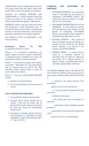 Forensic Ballistics Module 1 - MODULE I THE DEVELOPMENT OF FIREARM AND ...