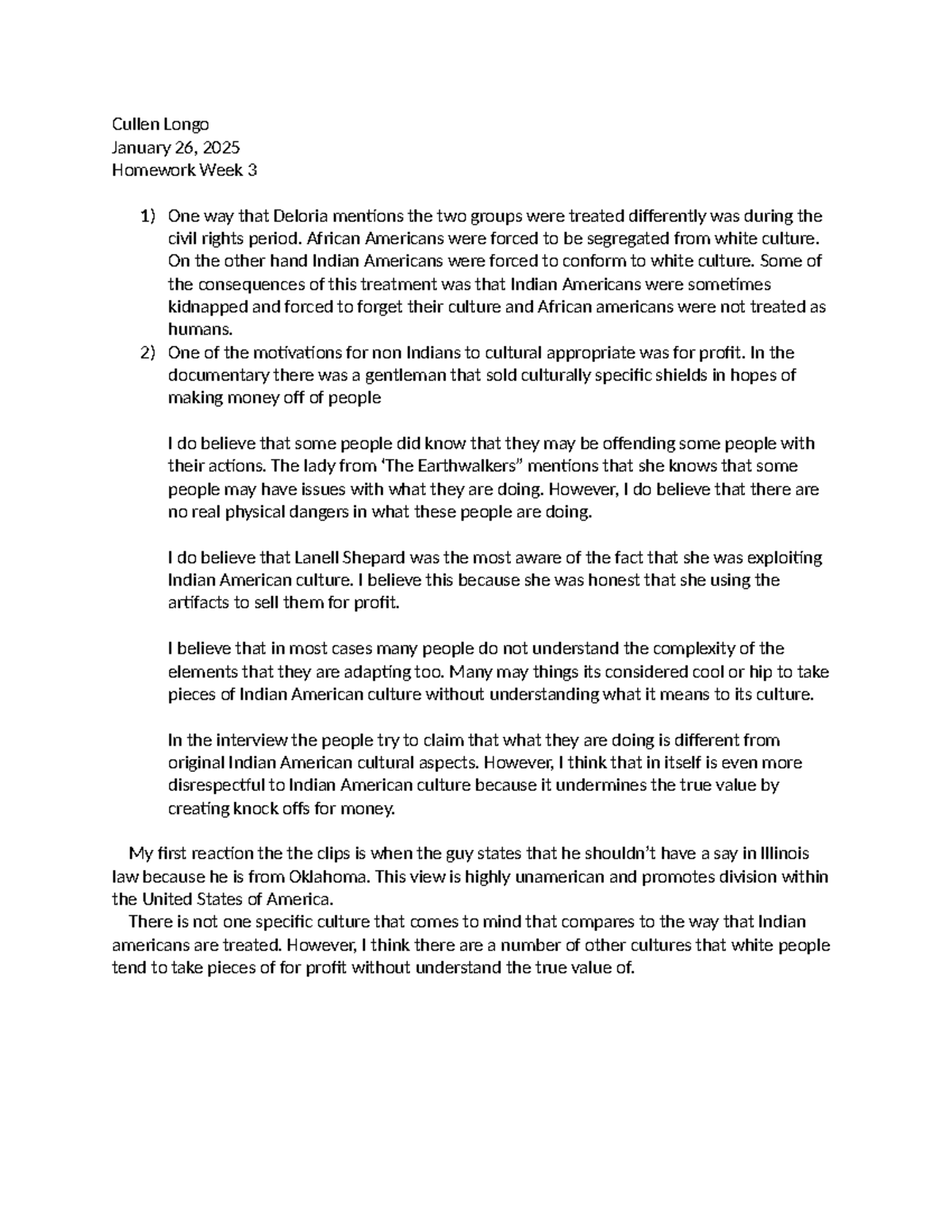 Ant HW Week 3 - Homework for week 3 - Cullen Longo January 26, 2025 ...