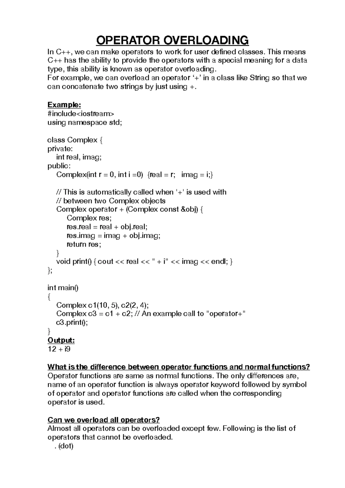 OOPS Previous Year Questions - B.Tech (Sem VI) - AKTU - Studocu