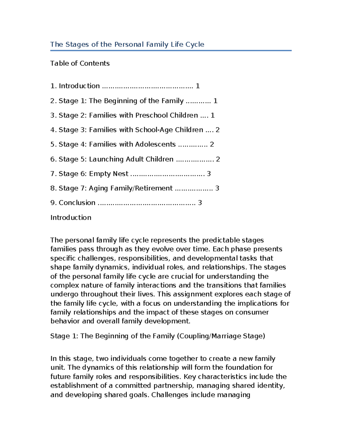 Family Life Cycle Stages: Understanding Family Dynamics and Development ...