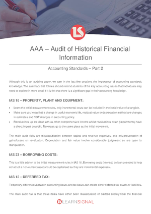 ACCA AAA Revision Notes 2020-21 Dec20version SPi27May - Revision Notes ...