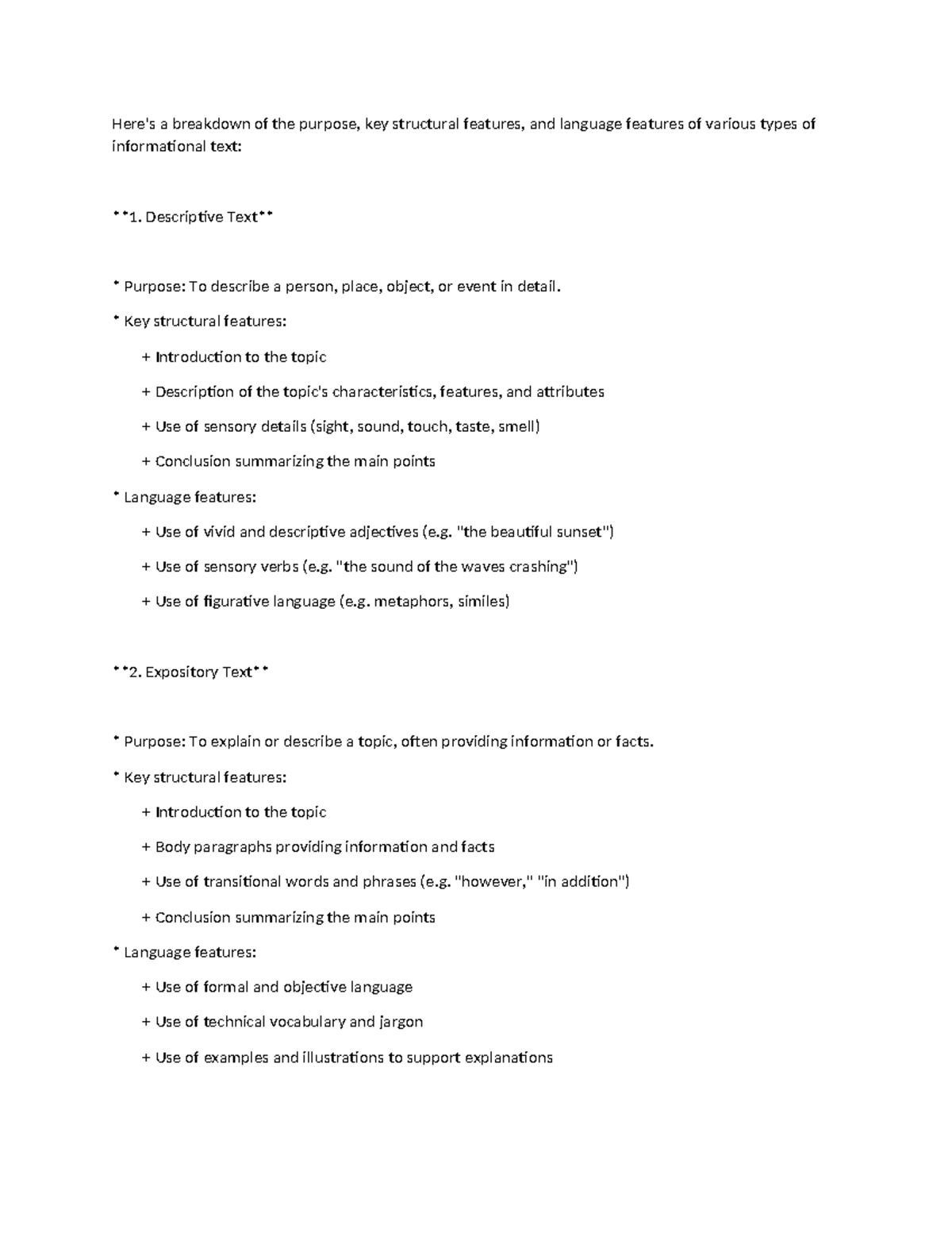 Informational Text Analysis: Purpose & Structure Breakdown - Studocu