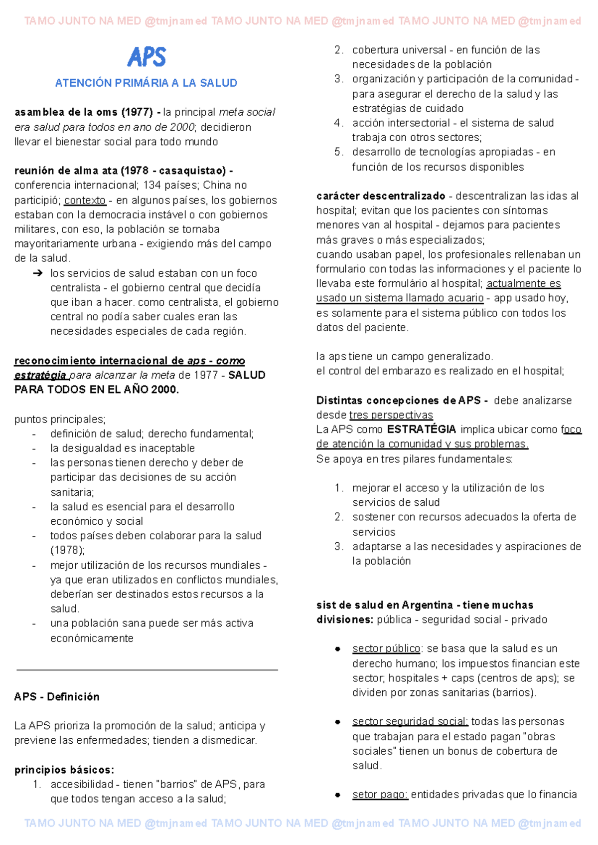 APS I @ Tmjnamed - Apunte de Aps pre grado Fundación Barceló. - APS ...