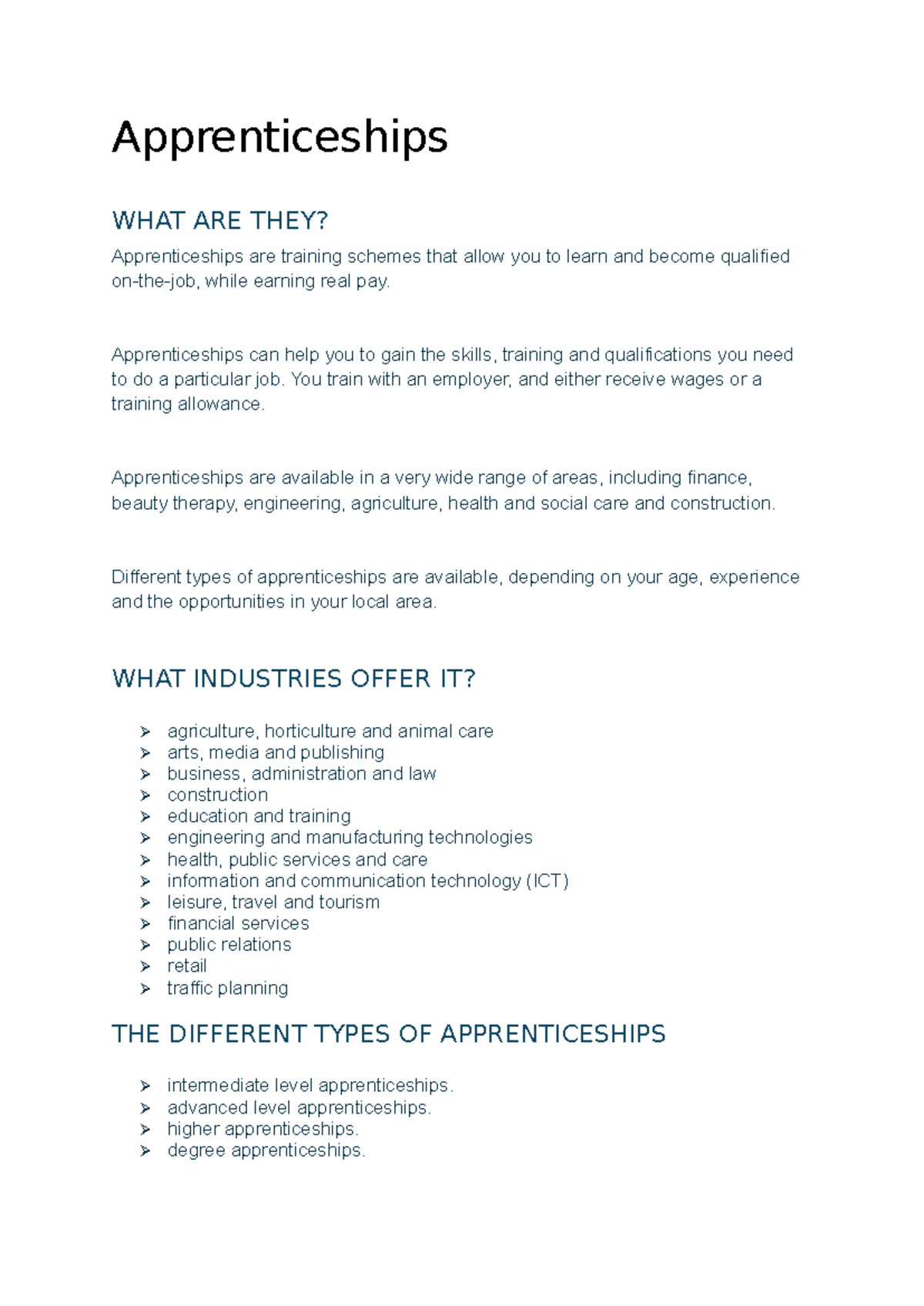 Apprenticeships: A Comprehensive Guide to Training and Application ...