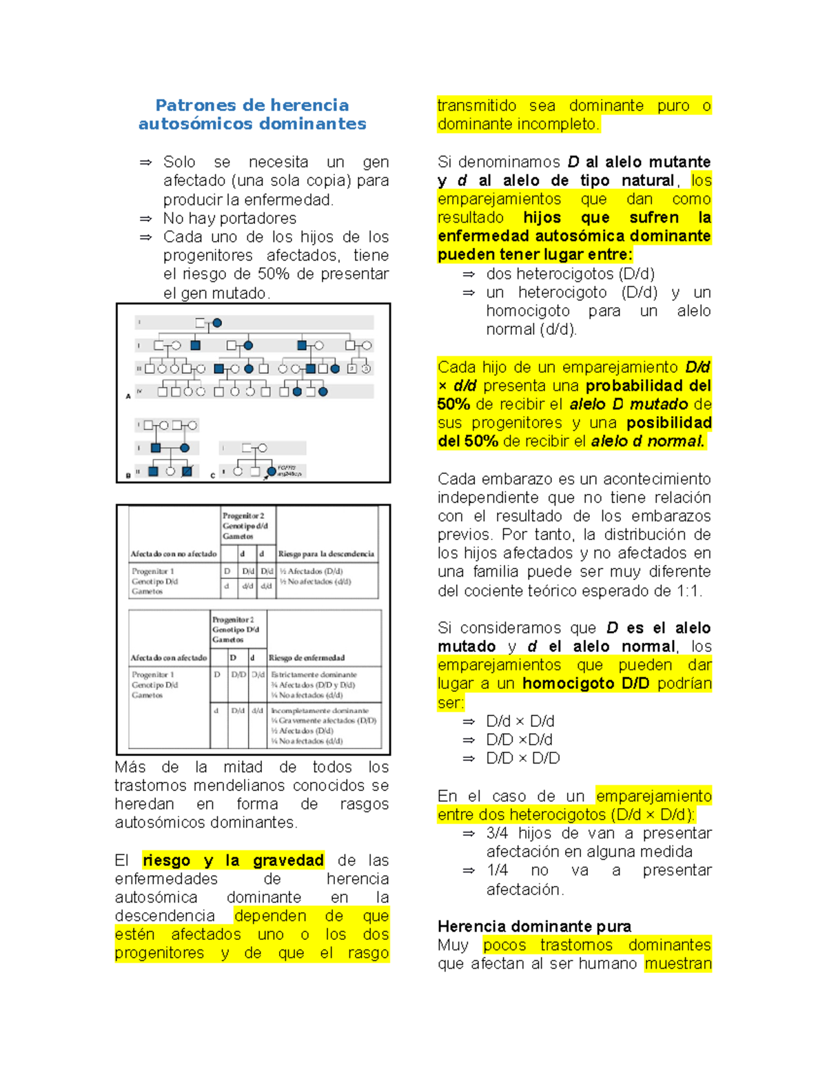 Patrones de Herencia Autosómica Dominante: Conceptos Clave y Ejemplos ...