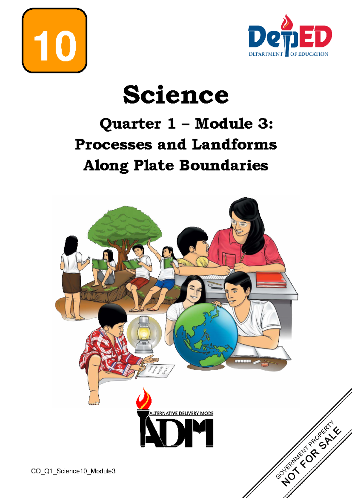 Science 10 Q1 Module 3: Processes & Landforms at Plate Boundaries - Studocu