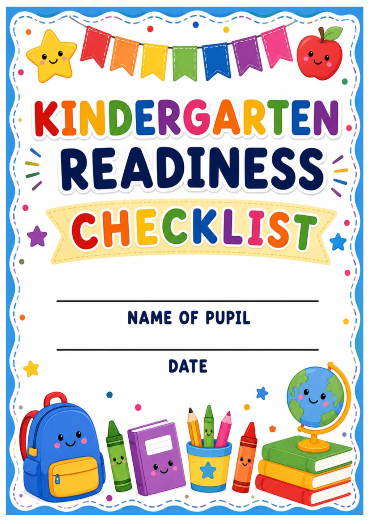 ECCD Pre-Assessment Tool for Kindergarten Readiness Checklist - Studocu