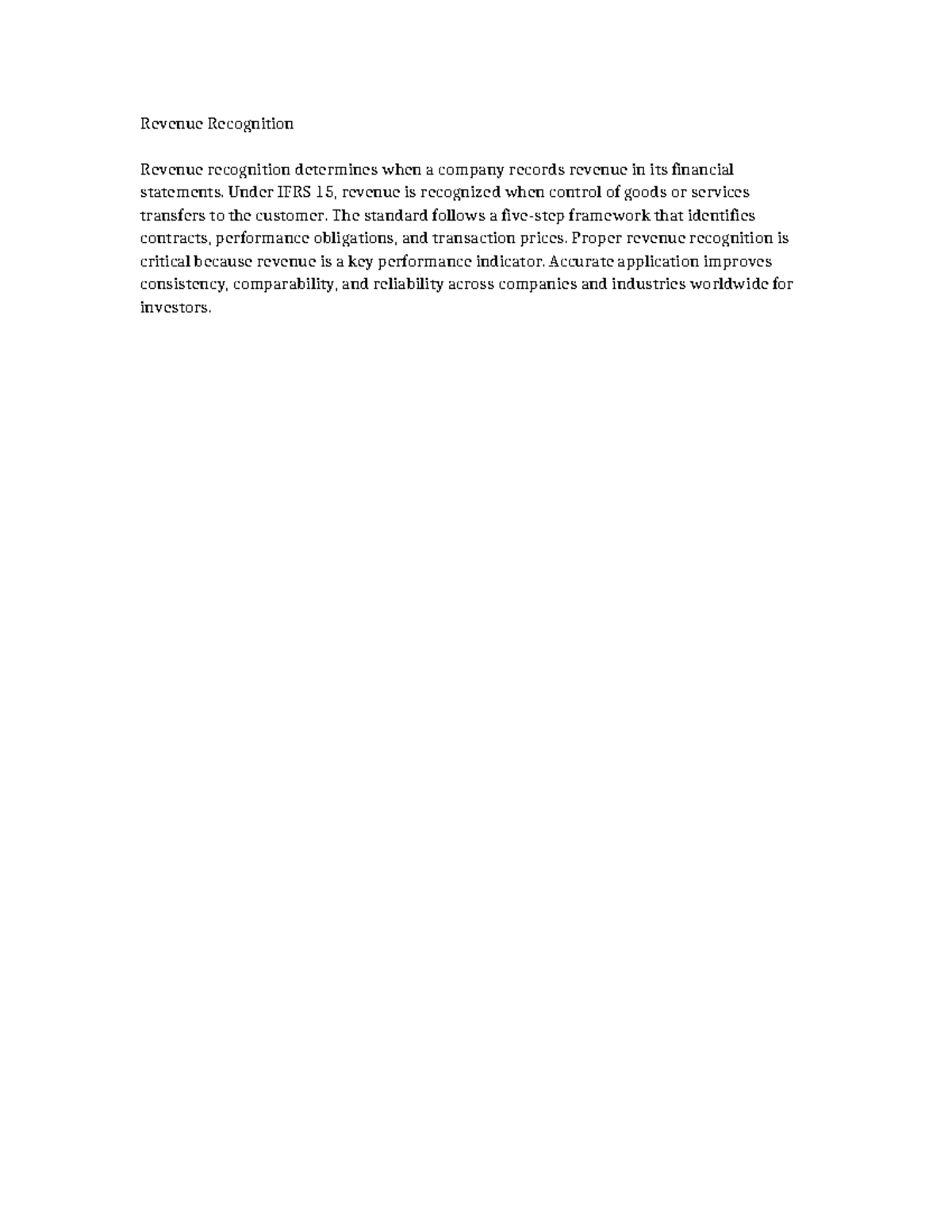 2 Revenue Recognition - notes - Revenue Recognition Revenue recognition ...
