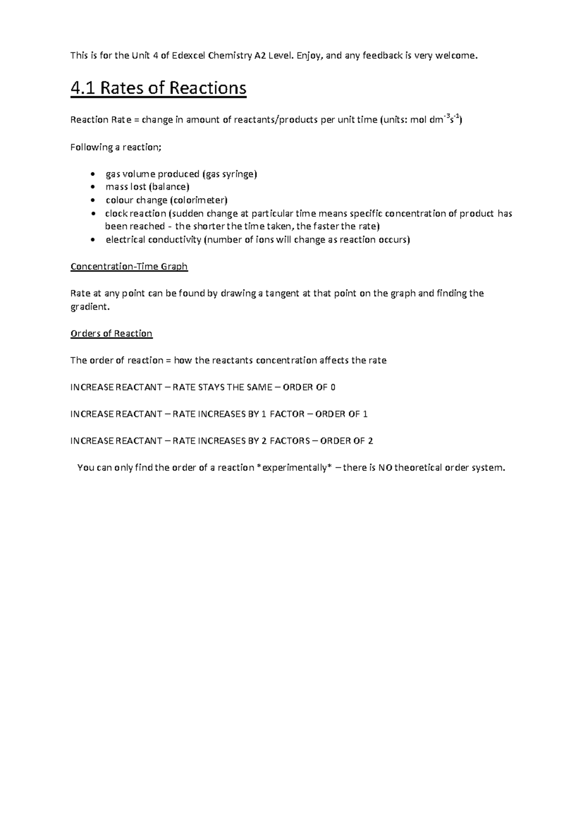 A2-chemistry-unit-4-notes compress - This is for the Unit 4 of Edexcel ...