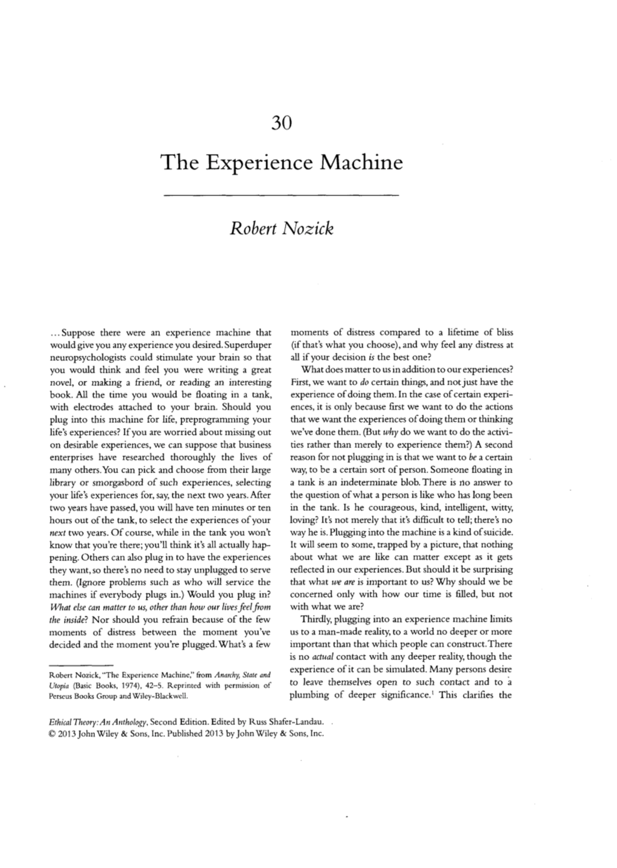 Nozick's Experience Machine: Ethical Implications & Reality Choices ...