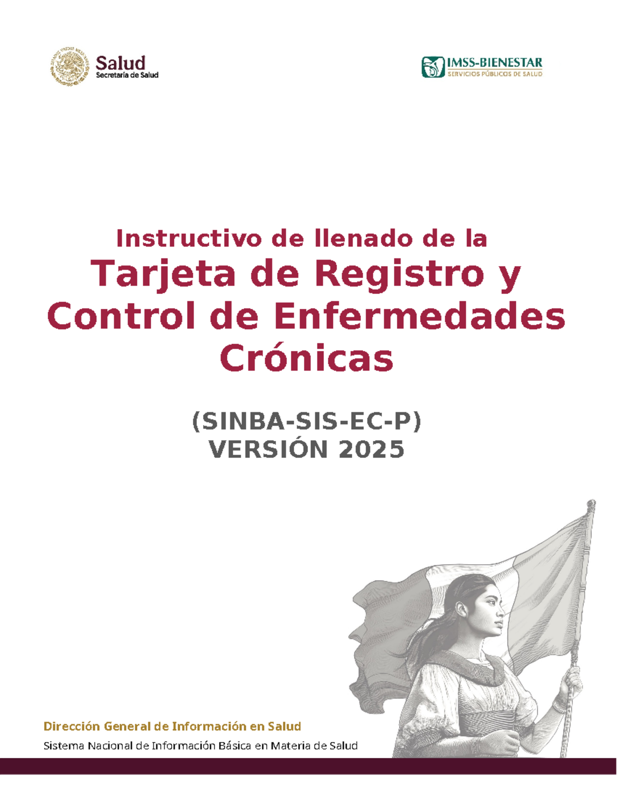 Instructivo: Tarjeta de Registro y Control de Enfermedades Crónicas (SINBA-SIS-EC-P) 2025 - Studocu