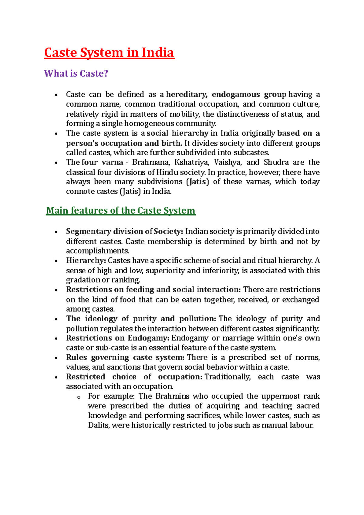 Caste System in India: Understanding Its Impact on Law and Society ...