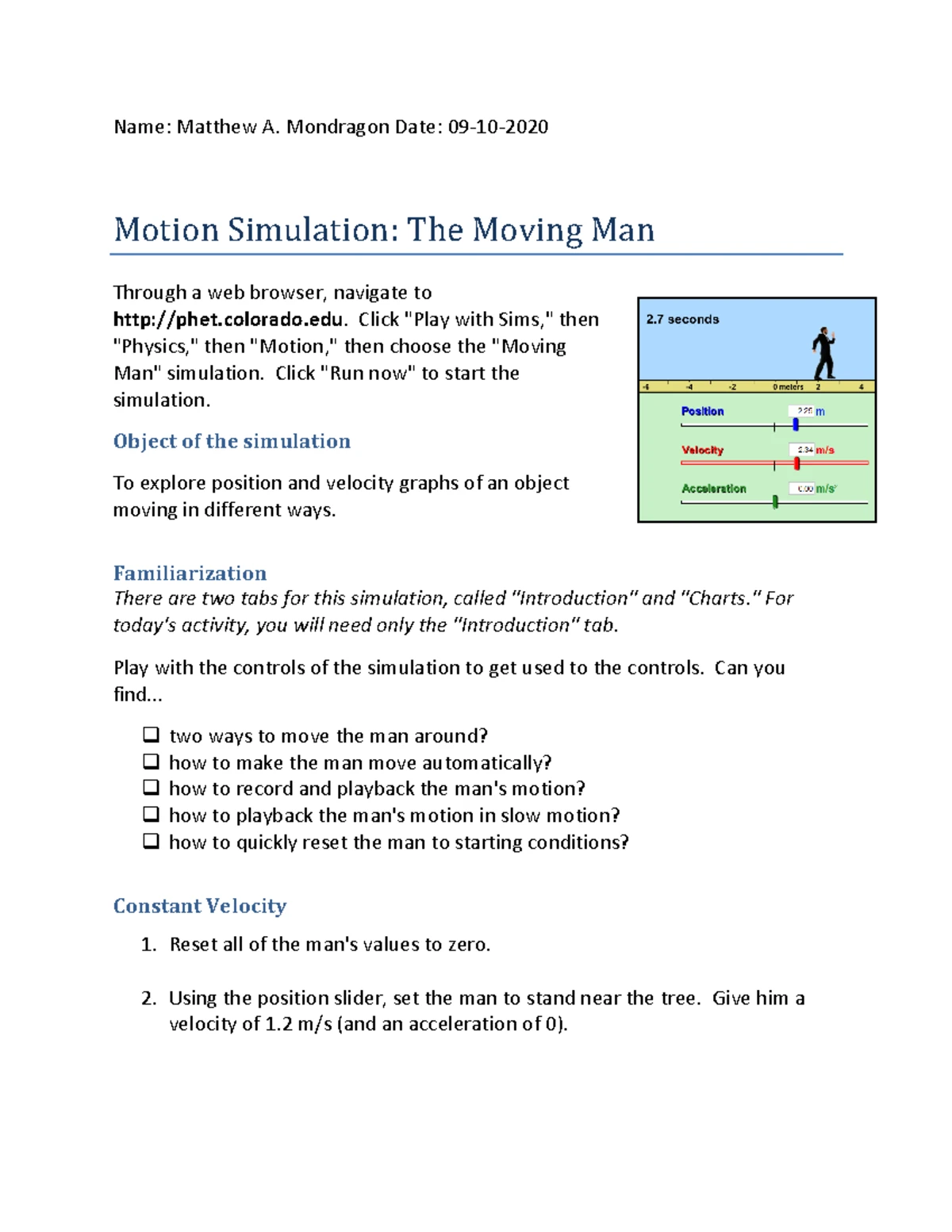 Vectors Addition by Graphical and Analytical Methods Using Phet Simulation - - Studocu
