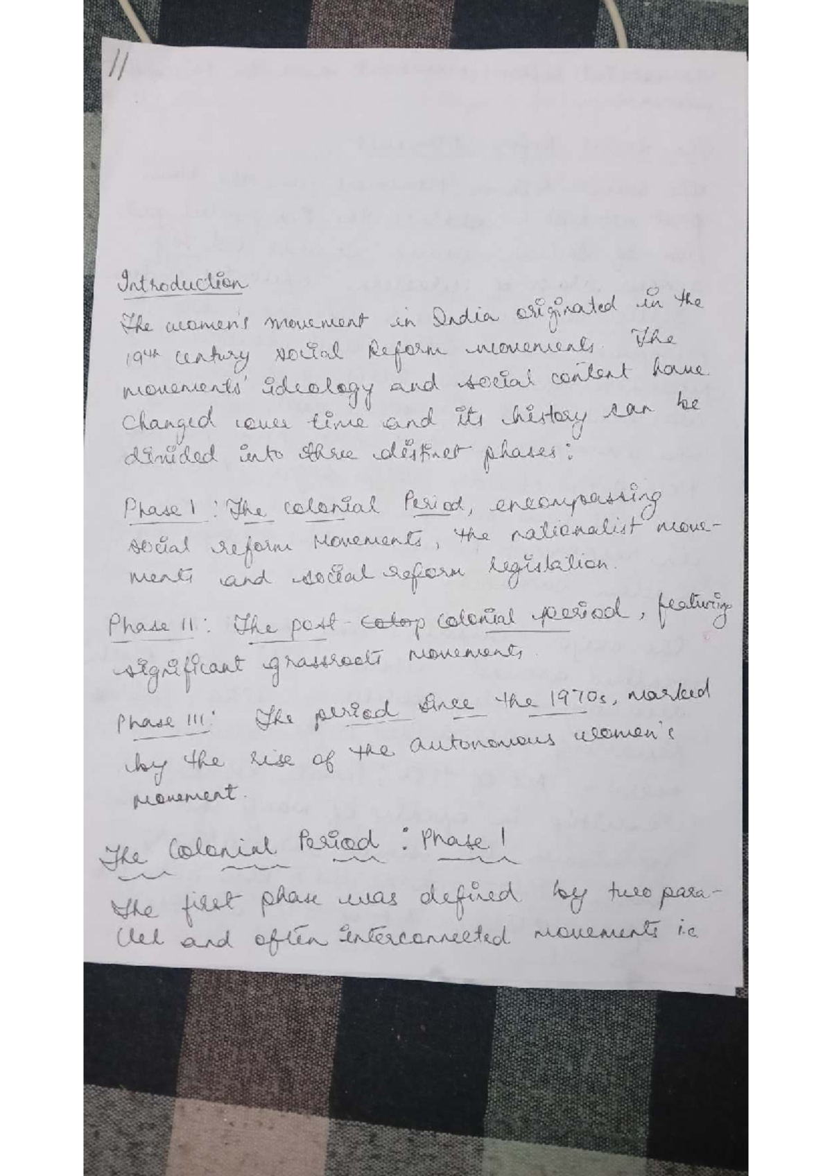 Social Movements in India: Evolution and Women's Empowerment (HIST 202 ...