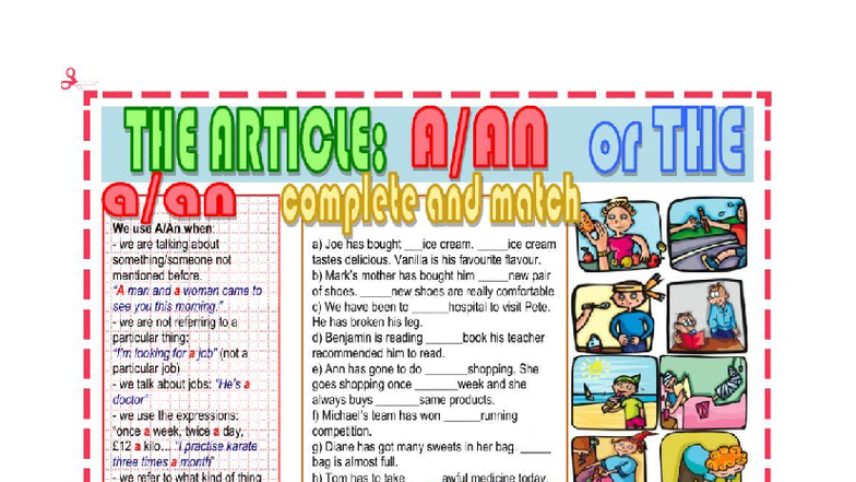 Article Usage Guide: Understanding 'The' and 'A' in English Grammar ...