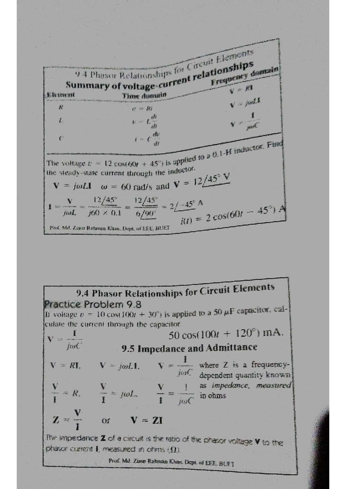 Final Exam Review Notes for Course XYZ 101: Phasor Relationships - Studocu